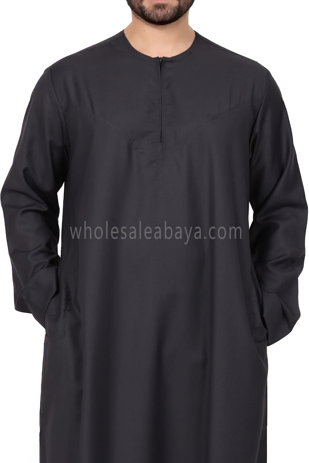 Plain Thobe - Korean Polyester, Cotton, Spun Fabrics Men Thobes ...